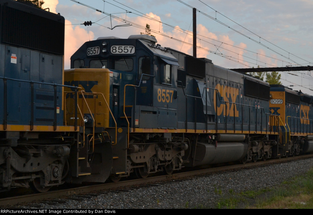 CSX SD50-2 8557 third out on Q439-29